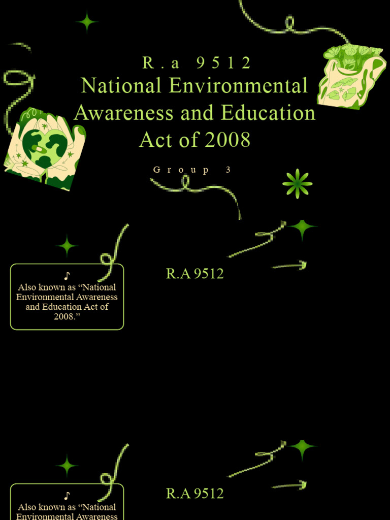 Group 3 - Presentation (R.a 9512) | PDF