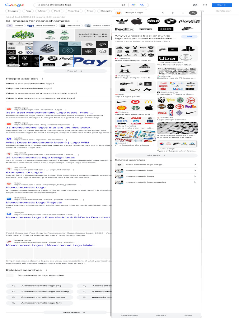 A Monochromatic Logo - Google Search | PDF | Logos | Adobe Photoshop