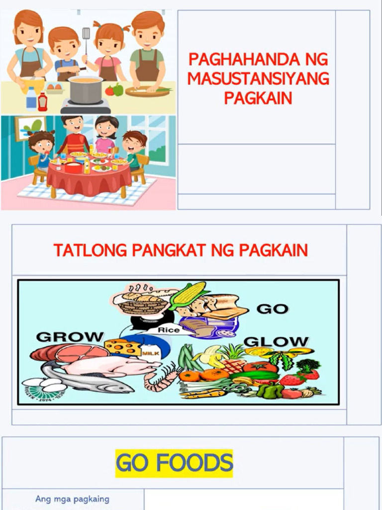 EPP 4 q1 Paghahanda NG Masustansyang Pagkain | PDF