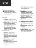 ART APPRECIATION Answers 1 | PDF | Paintings | Drawing