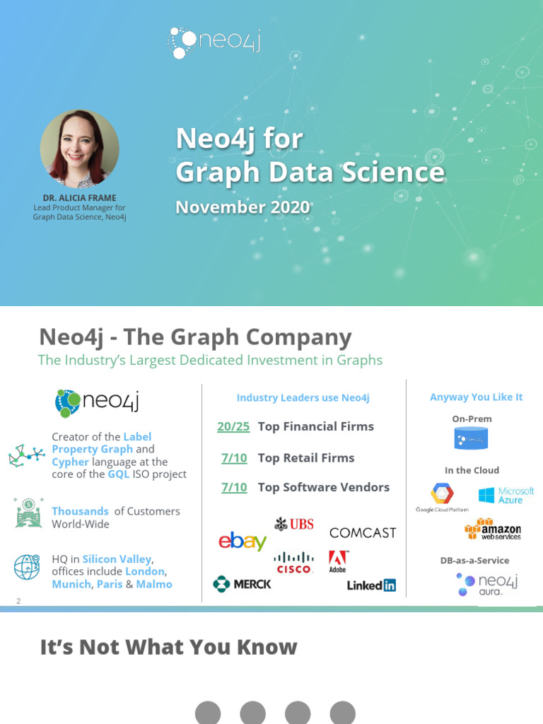 LPG - Neo4j GDS Presentation - 2020 | PDF | Machine Learning | Data Science