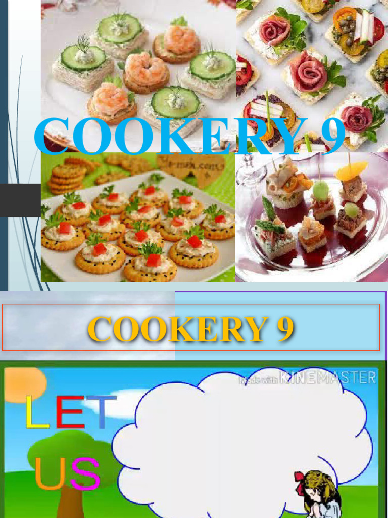 Co1 - Q1 PPT Lesson Cookery Canape | PDF | Hors D'oeuvre | Foods