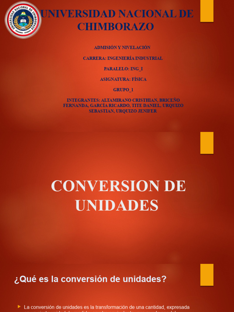 Conversion de Unidades | PDF | Multiplicación | Matemáticas
