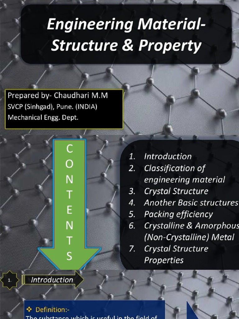 Pengantar Material Teknik (Intro Engineering Material) | PDF