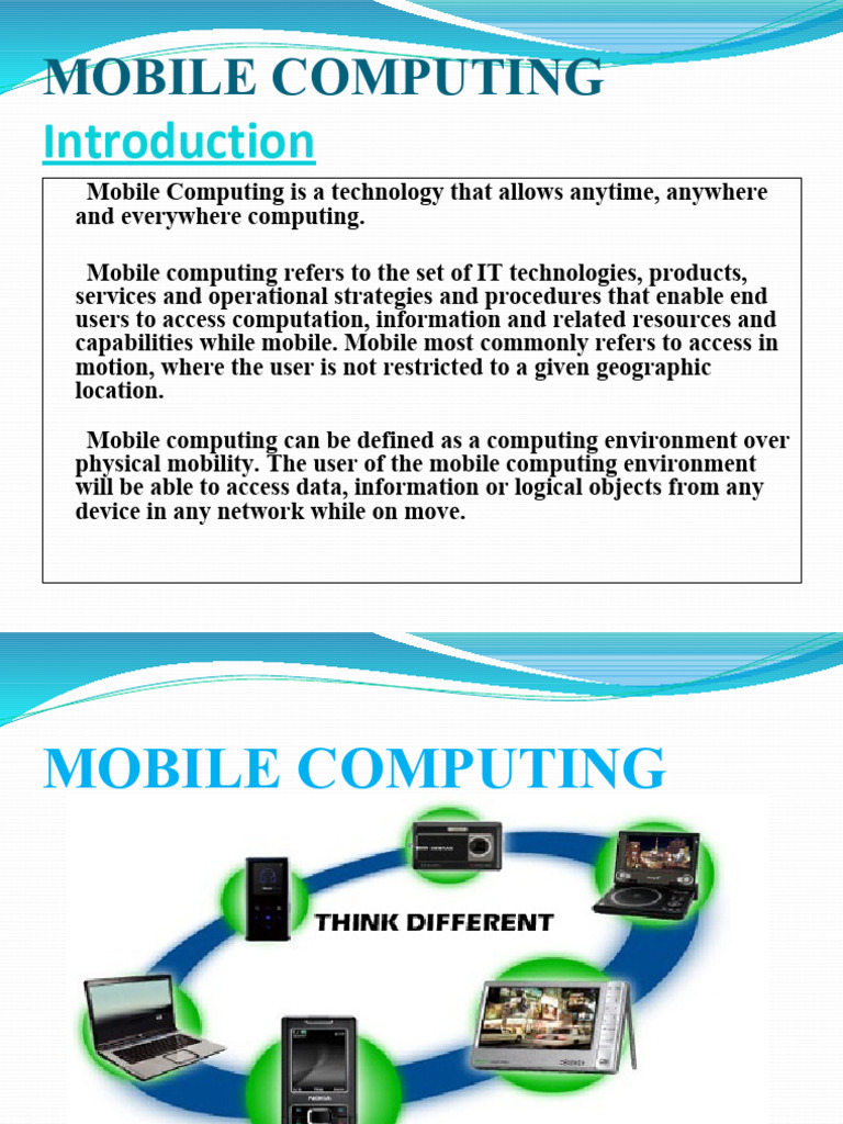 Introduction To Mobile Computing | PDF | Multiplexing | Channel Access Method