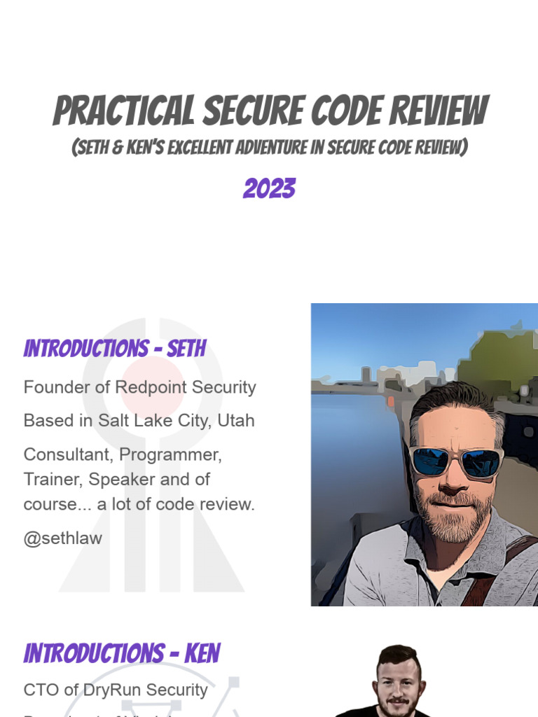 Practical Secure Code Review - 2023 | PDF | Cryptography | Password Practical Secure Code Review - 2023 | PDF | Cryptography | Password