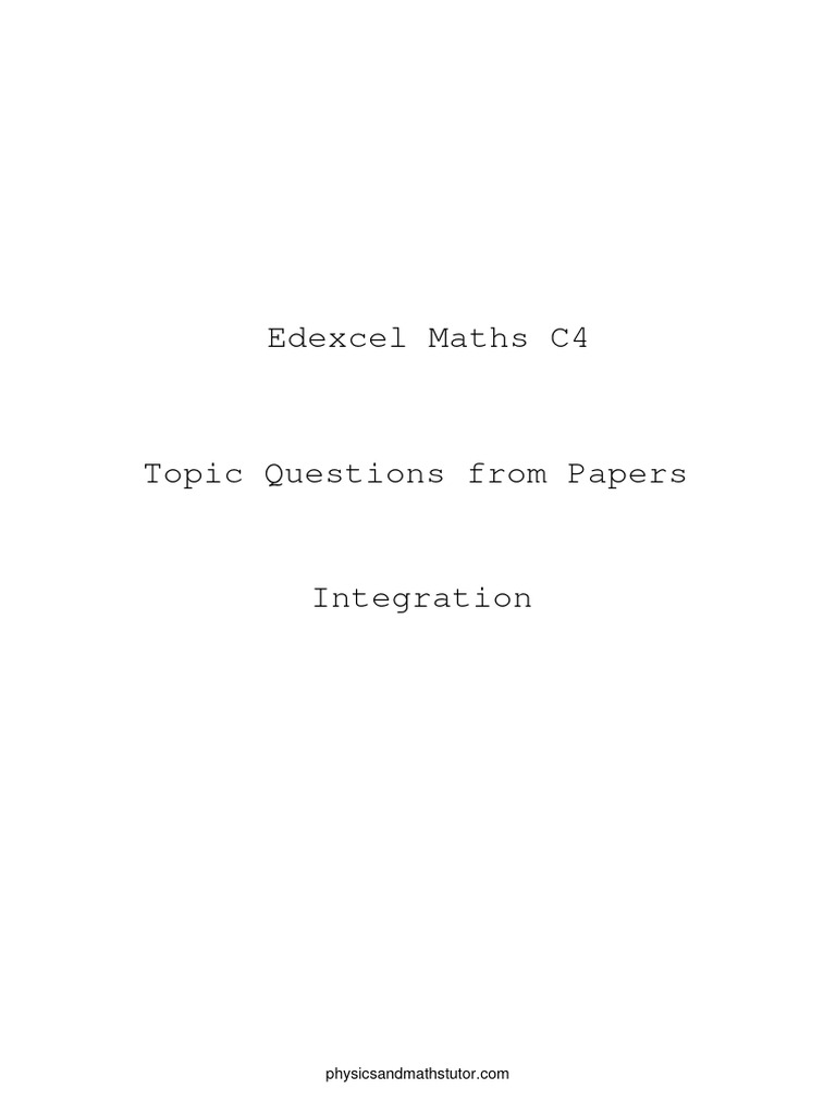 Integration Pmt Pdf Integral Cartesian Coordinate System 8394