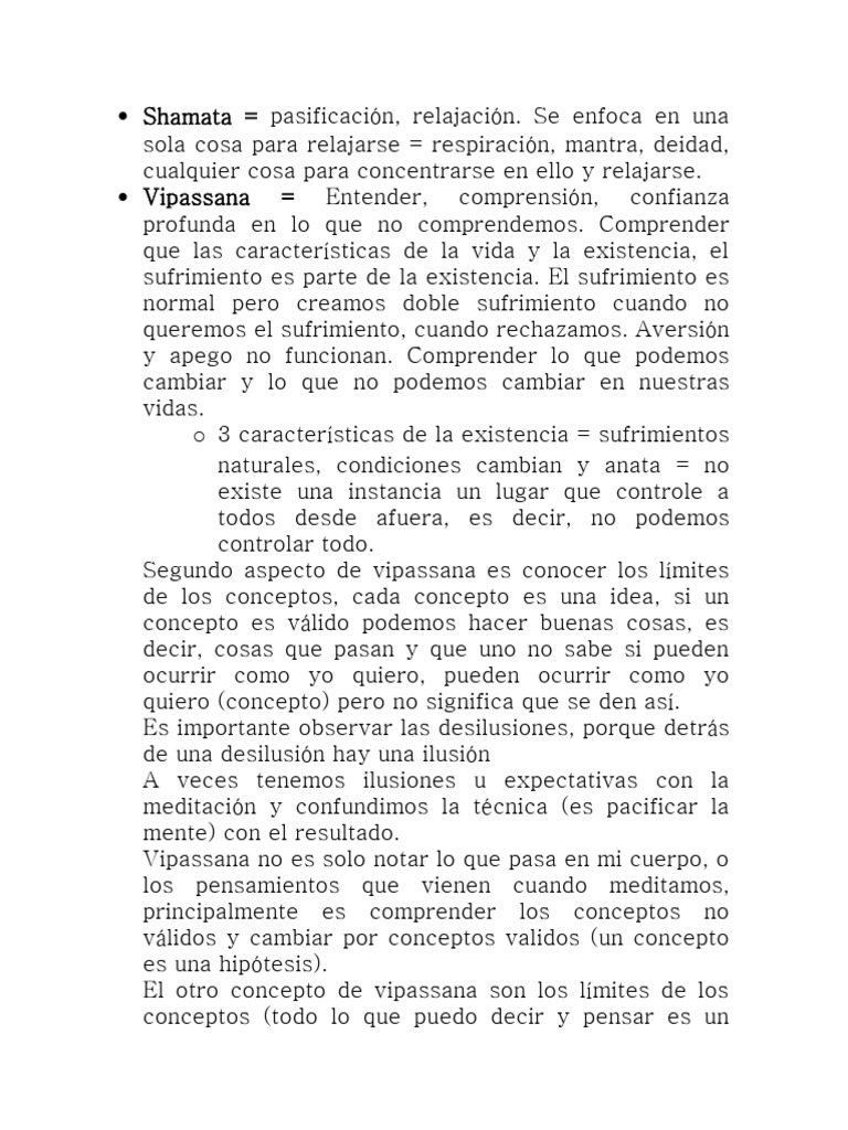 Shamata | PDF | Sufrimiento | Śūnyatā