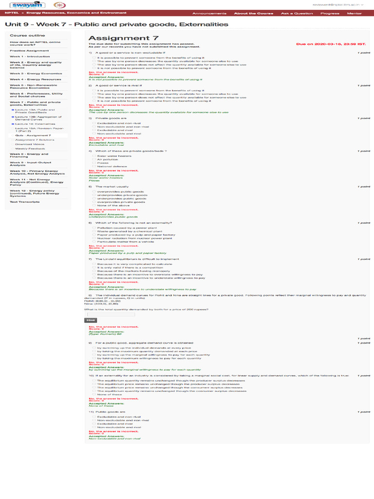 Noc20 hs03 Assignment Week 7 | PDF