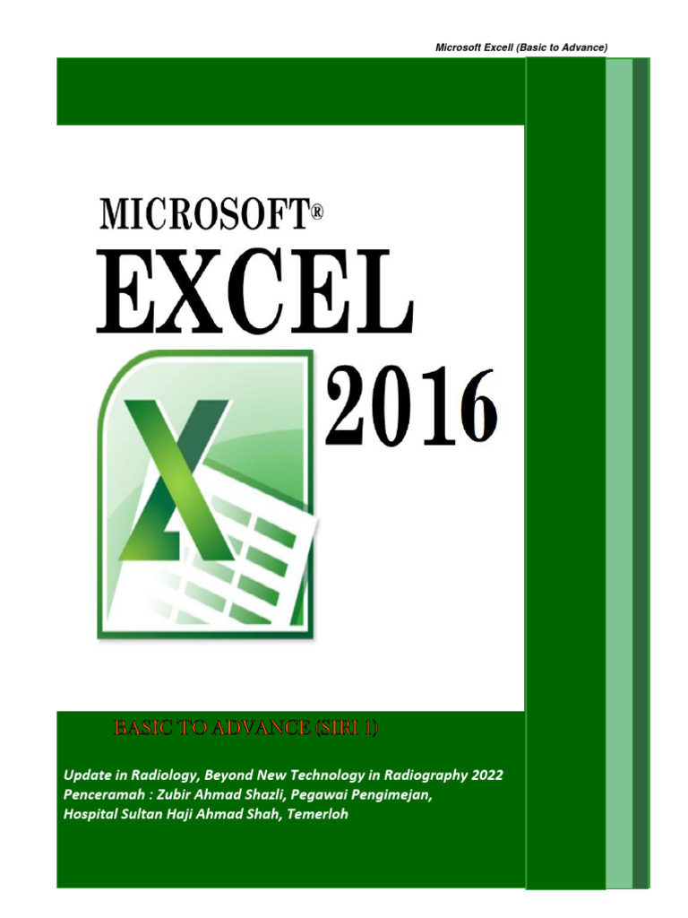En Zubir - Nota Basic Excel | PDF | Microsoft Excel | Worksheet