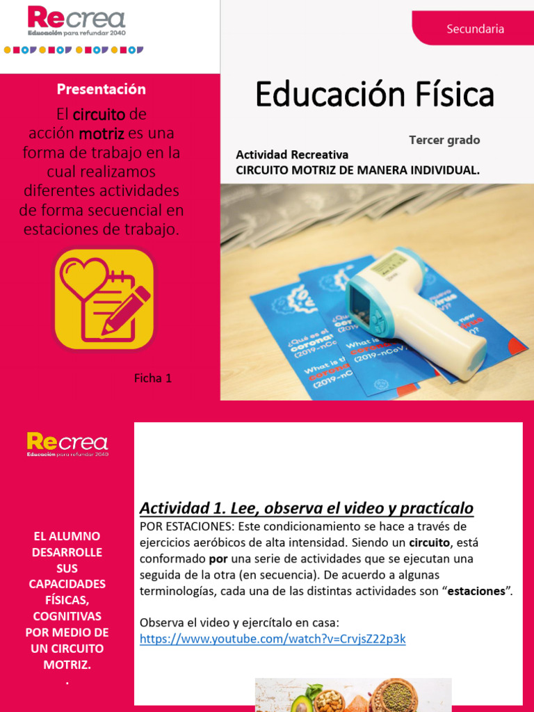 Circuito Motriz para Educación Física | PDF