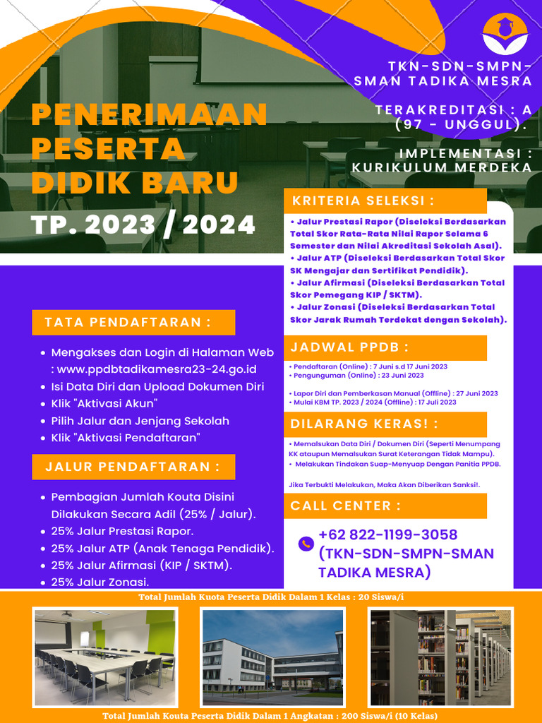 [PPDB TADIKA MESRA - TP. 2023-2024] | PDF