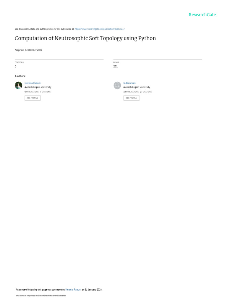 Computation Neutro So Phic 36 | PDF | Fuzzy Logic | Matrix (Mathematics)