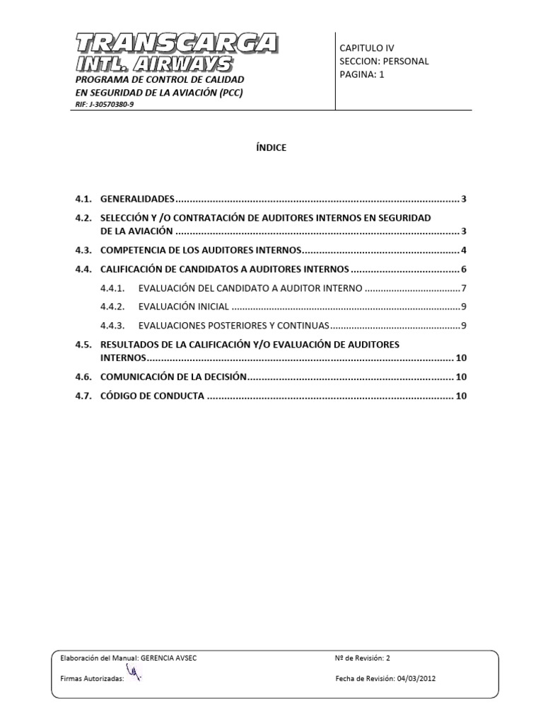PCC - Capitulo IV | PDF | Auditoría | Evaluación