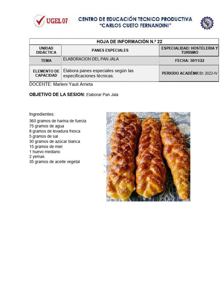 Jala Bread | PDF