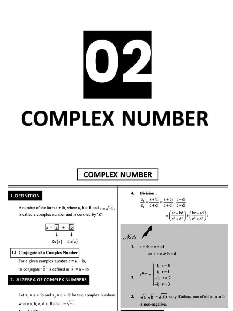 Complex Numbers, Theory | PDF | Complex Number | Circle