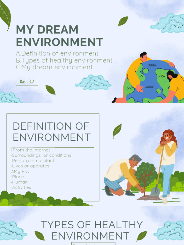 Pastel Nature Illustrative Environment Presentation | PDF