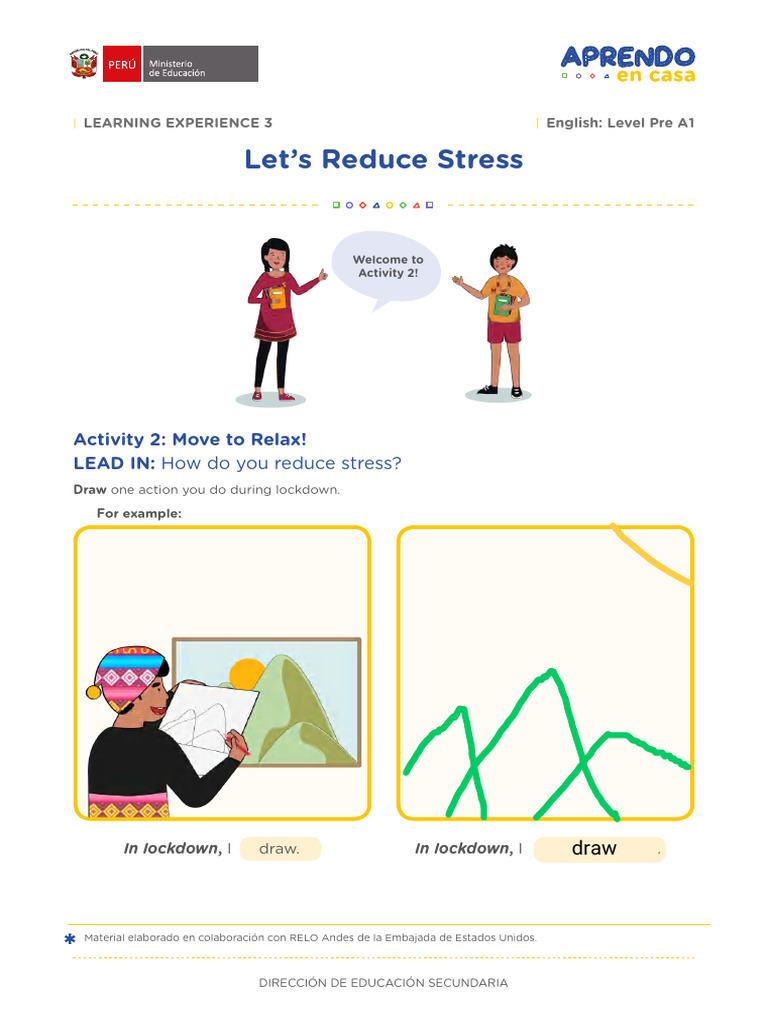 3 CICLO VI (1° y 2°) Actividad 2 EDA 3 - PRE-A1 | PDF