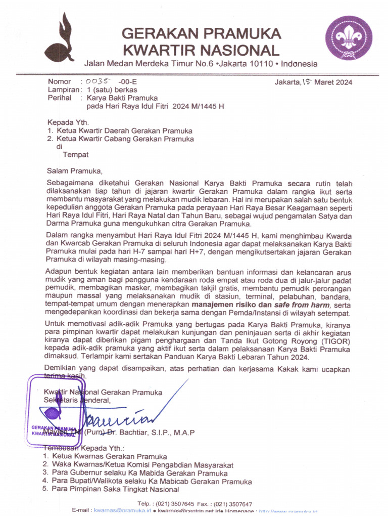 Edaran Dan Panduan KBL 2024 | PDF