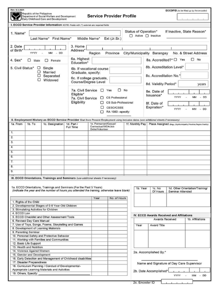 Eccd Profile | PDF