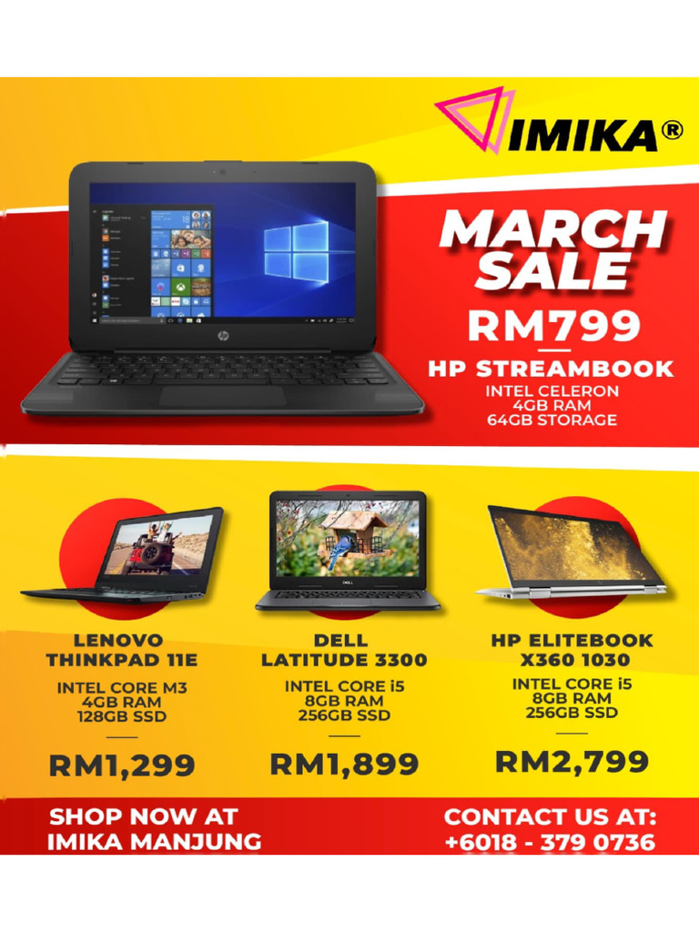 Contoh Iklan Jualan Laptop Terkini 3 Gambar Dalam 1 | PDF