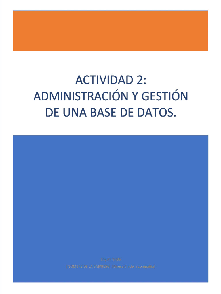 PDF Base de Datos - Compress | Descargar gratis PDF | Bases de datos | Mi sql