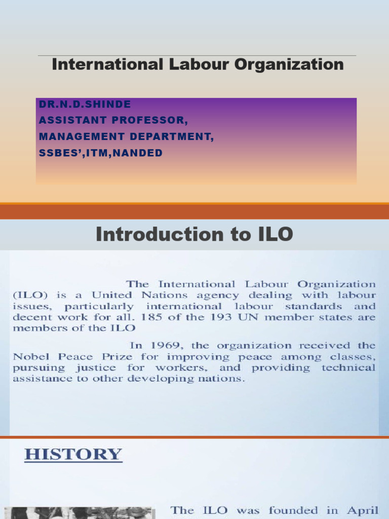 Overview of the International Labour Organization | PDF | International Labour Organization ...