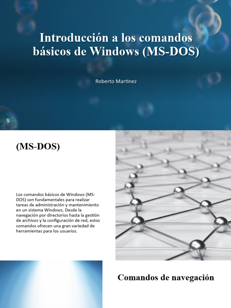 Introducción A Los Comandos Básicos MSDOS | PDF