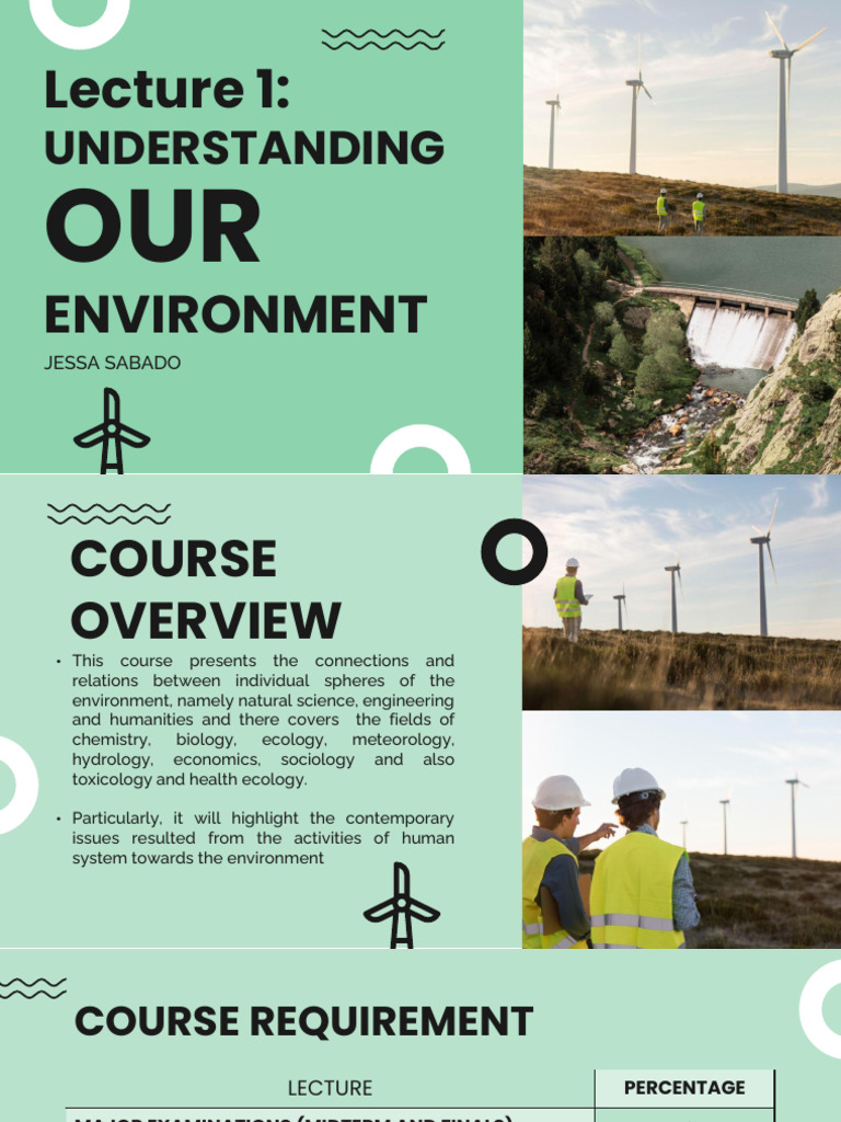 Lecture 1 Understanding Our Environment Pdf Poverty Poverty