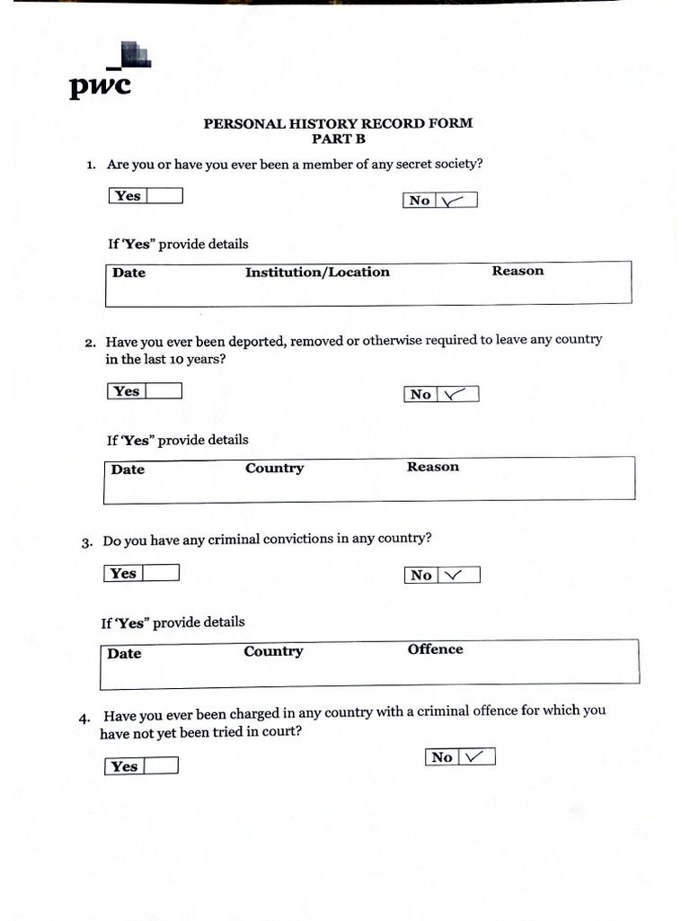 PHR FORM B SEGUN AMOSU | PDF