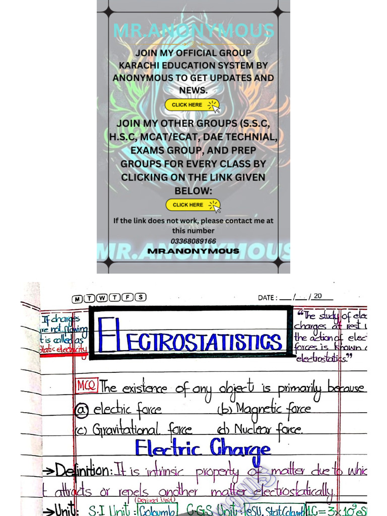 2nd Year Physics Notes Complete(Handwritten) | PDF