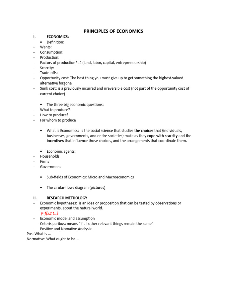 Principles of Economics | PDF | Economics | Economies