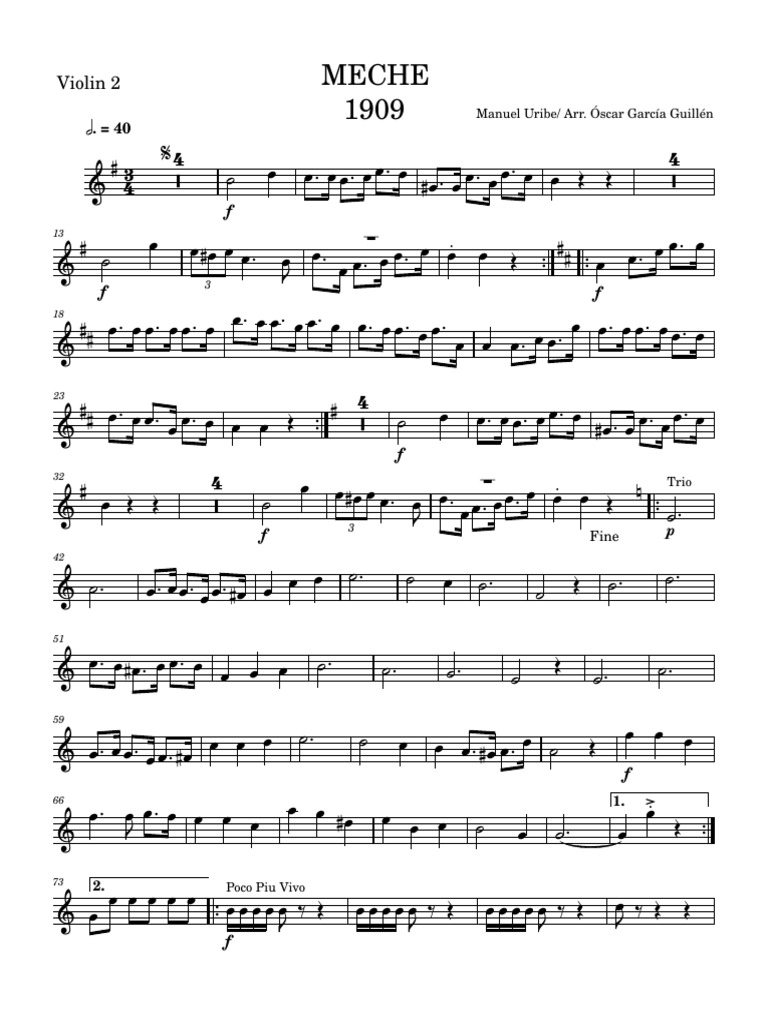 Meche Violin 2 | PDF