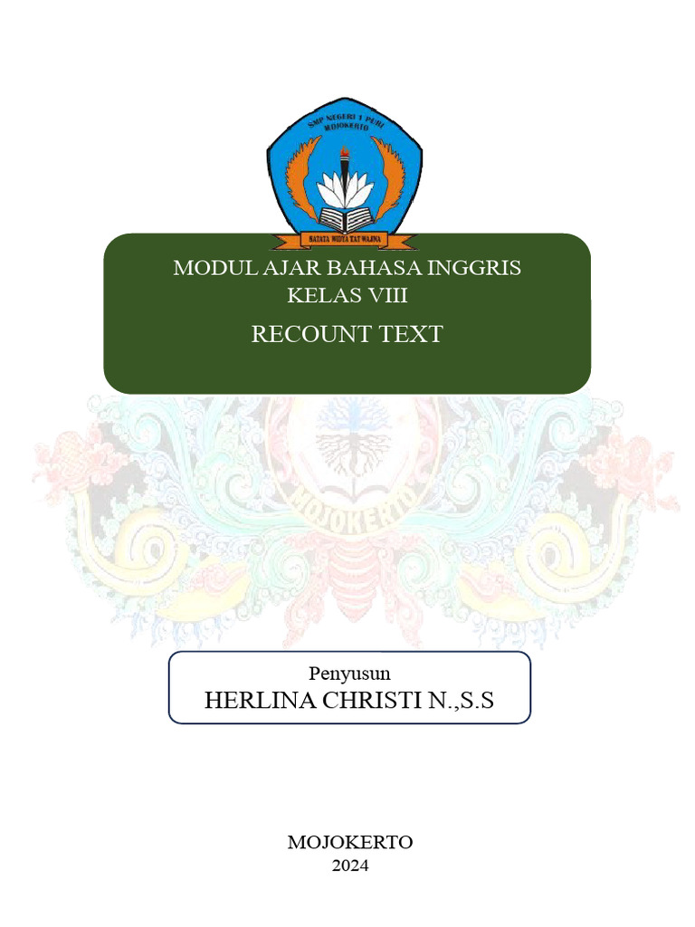 MODUL AJAR Recount 8 New | PDF