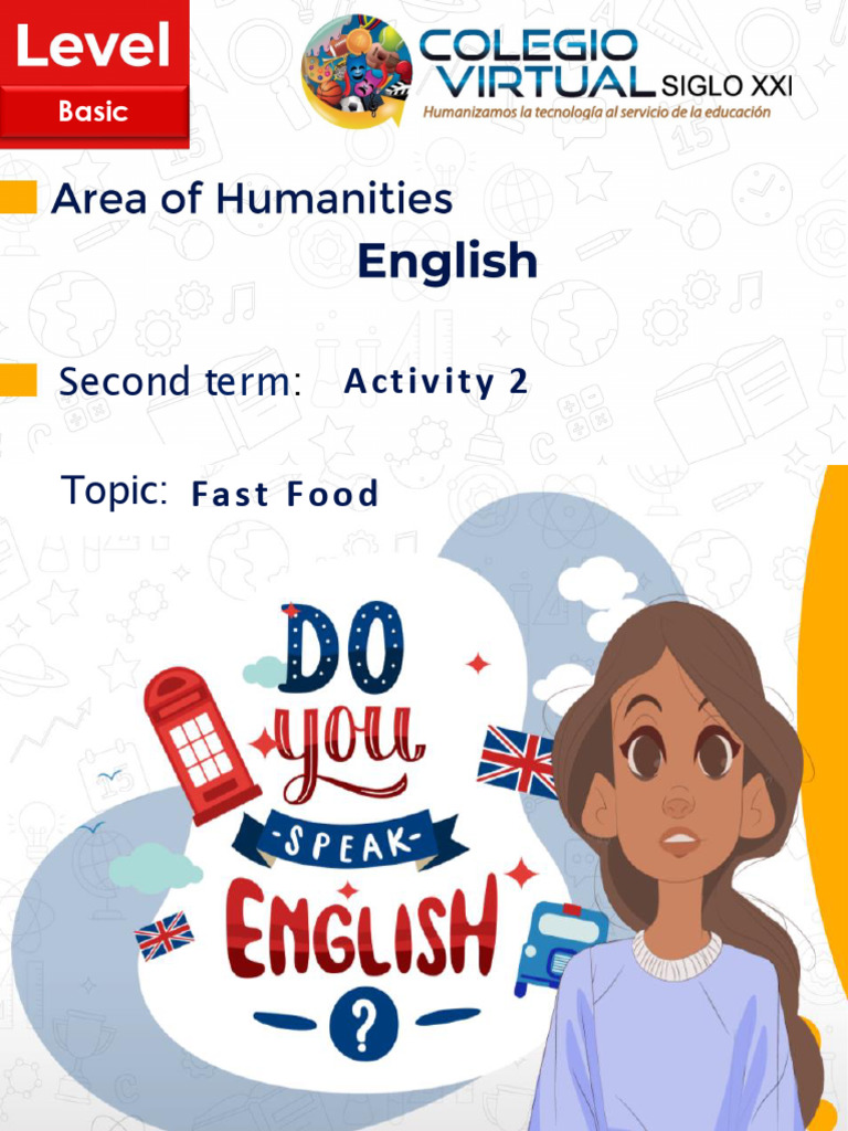 CA BASIC 2P INGLÉS Act2 2023 | PDF | Nutrition | Diet & Nutrition