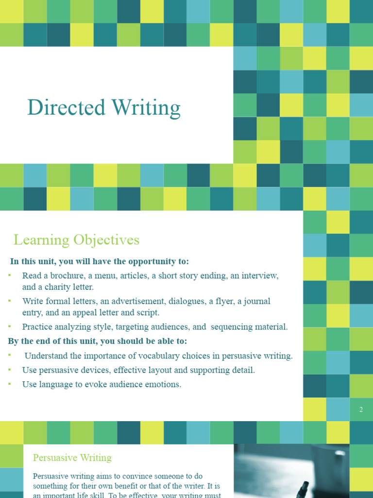 Directed Writing | PDF | Advertising | Emotions