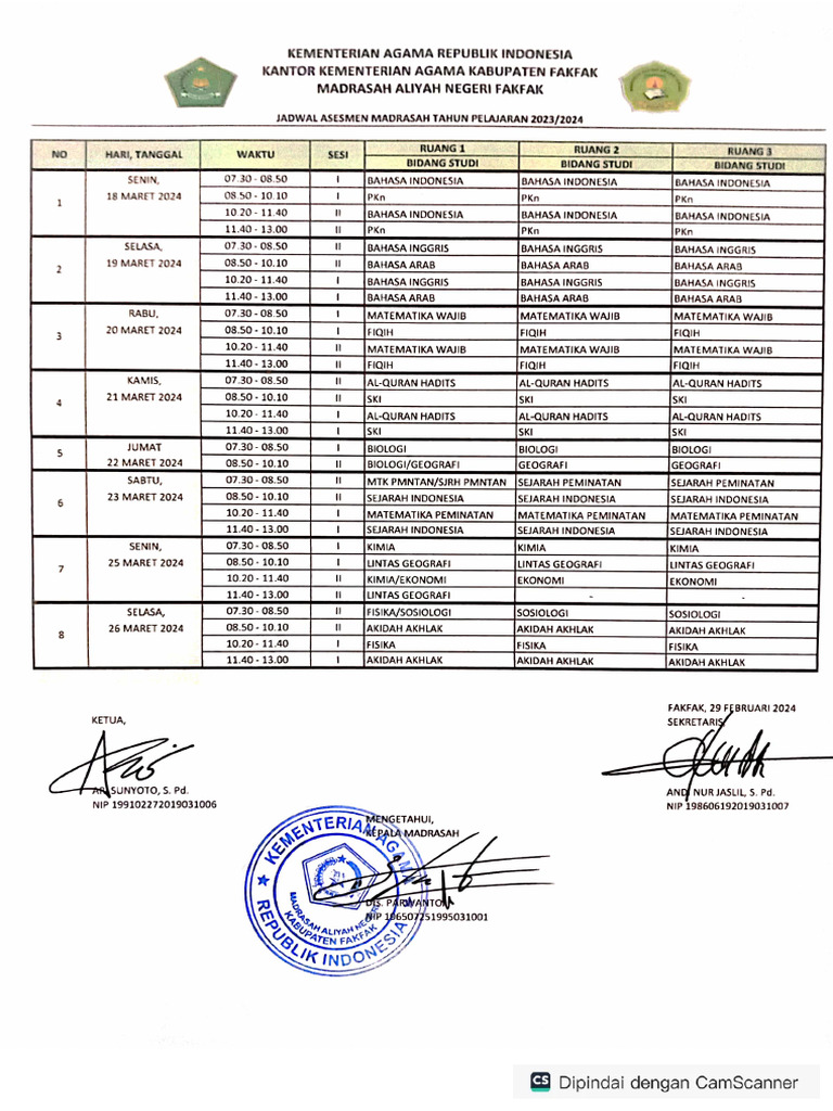 Jadwal UM | PDF