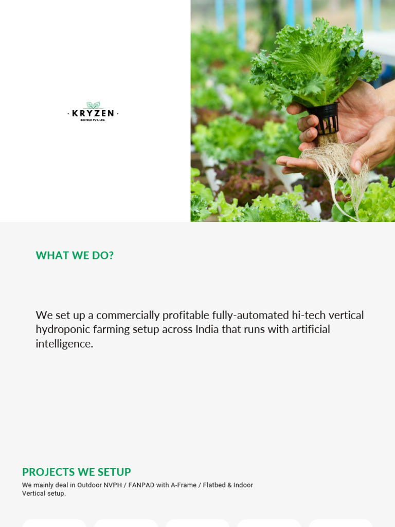 Kryzen Brochure 1 | PDF | Hydroponics