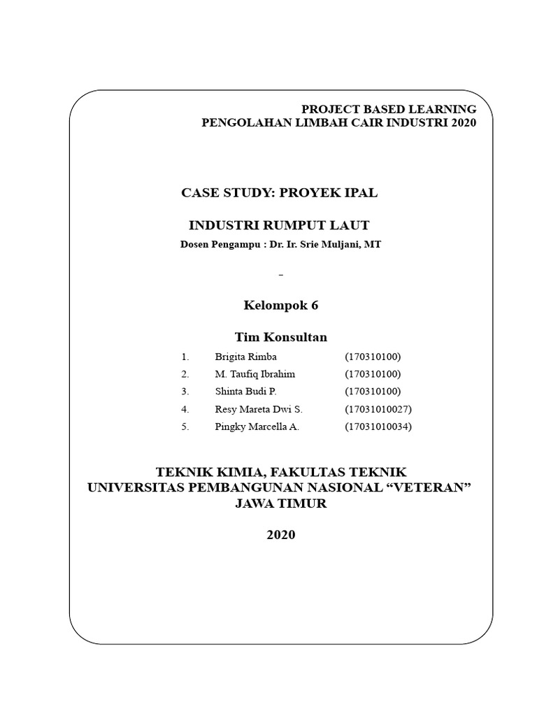 Proposal Industri Rumput Laut - Par A | PDF | Teknologi & Rekayasa