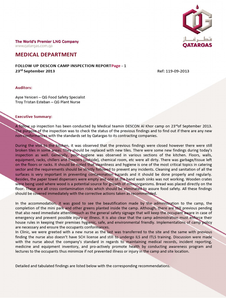 Follow Up Inspection | PDF
