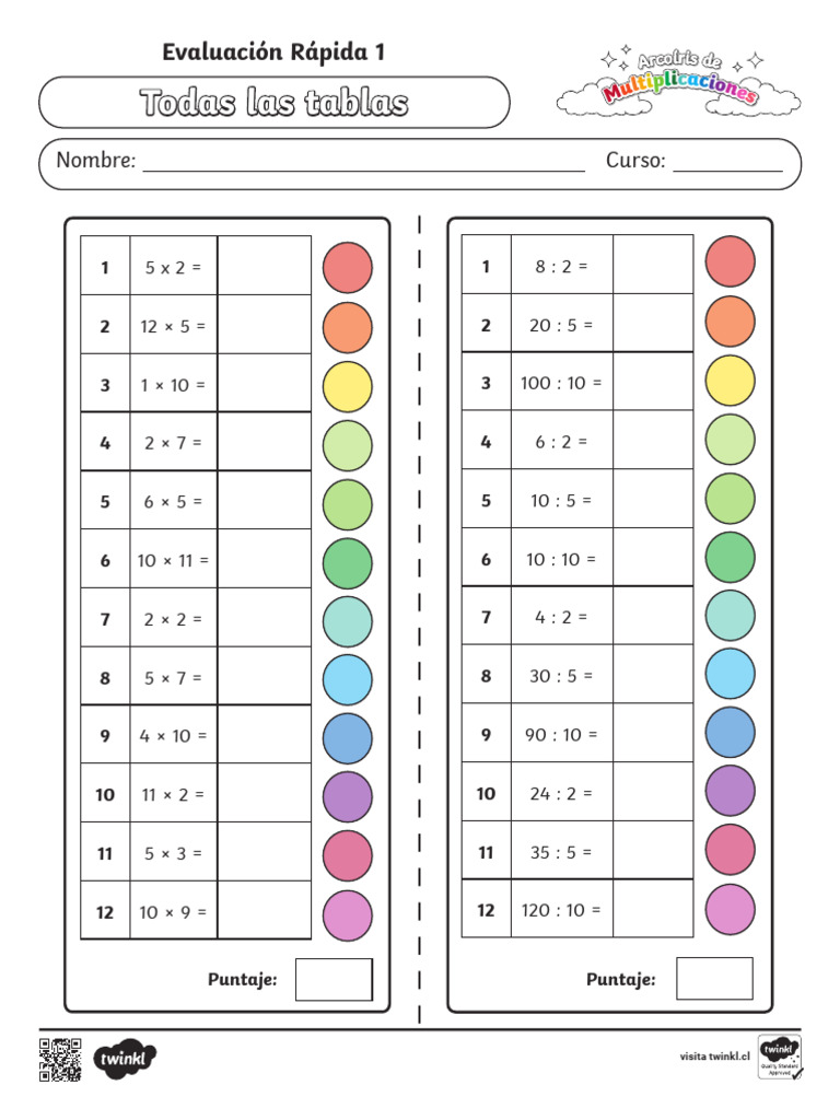 Control Tablas | PDF