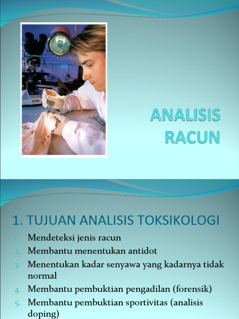 02.analisis Racun | PDF | Pengembangan Diri | Kesehatan Holistik