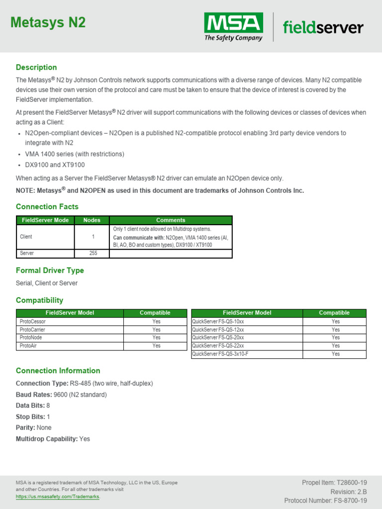 Pds Metasys N2 By Jci Pdf