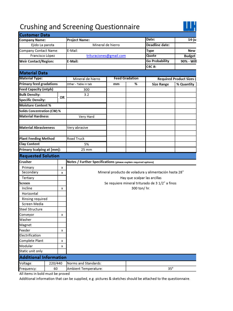 C&S Questionnaire parota | PDF | Materials | Physical Sciences