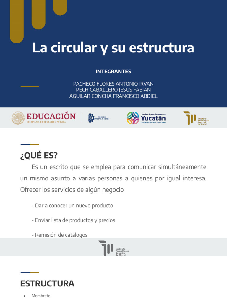 LA CIRCULAR Y SU ESTRUCTURA (1) | PDF