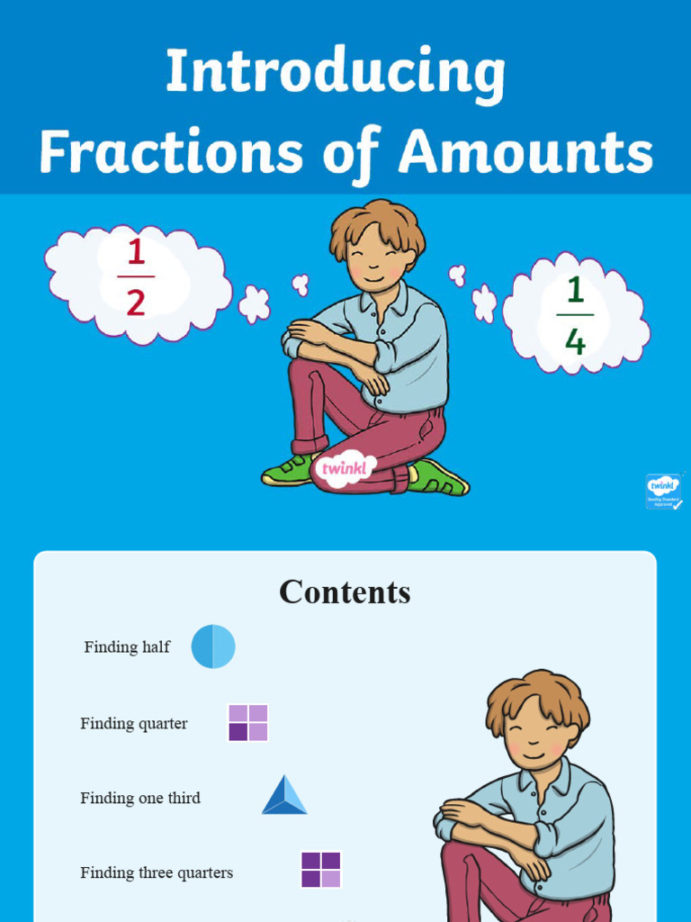 Understanding Fractions: Half, Quarter, Third | PDF
