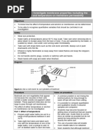 A Level Biology A (SNAB) Core Practical 3 - Beetroot Membane | PDF | Water