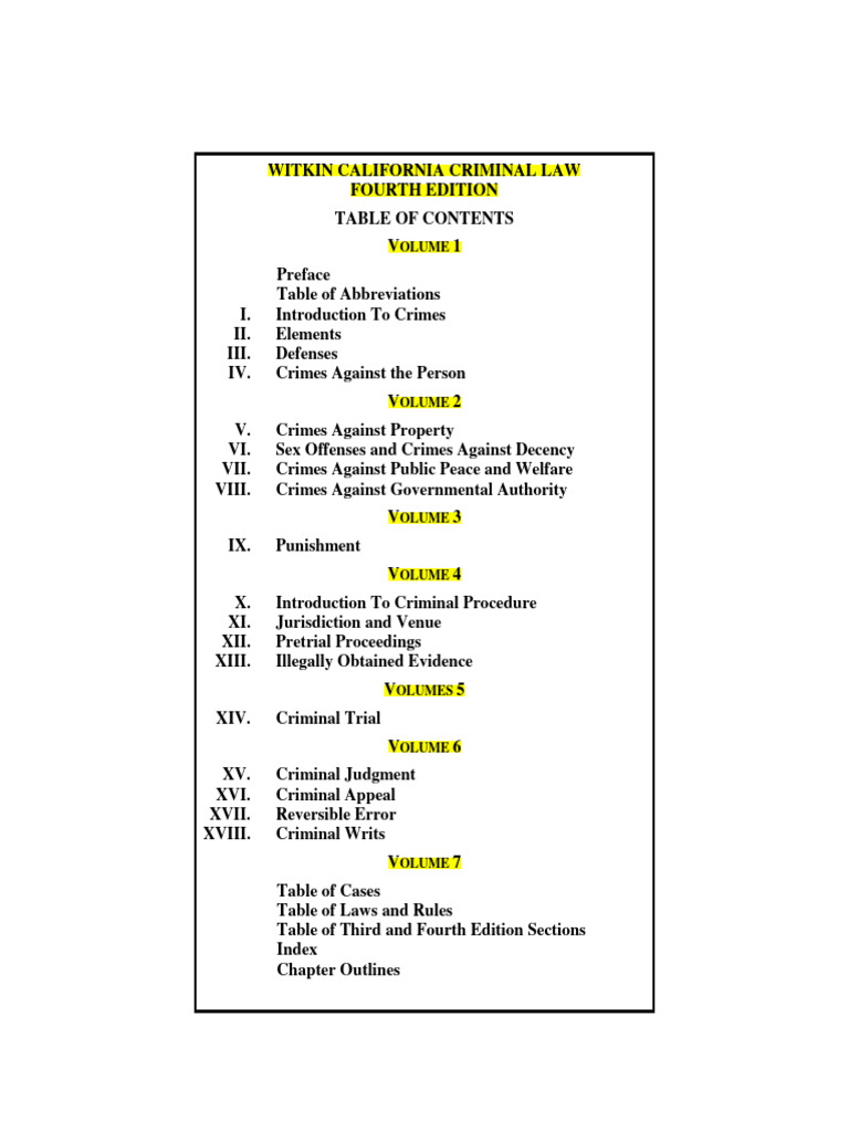 M C L C - California Criminal Law 4th (Witkin Library) | PDF | Aiding ...