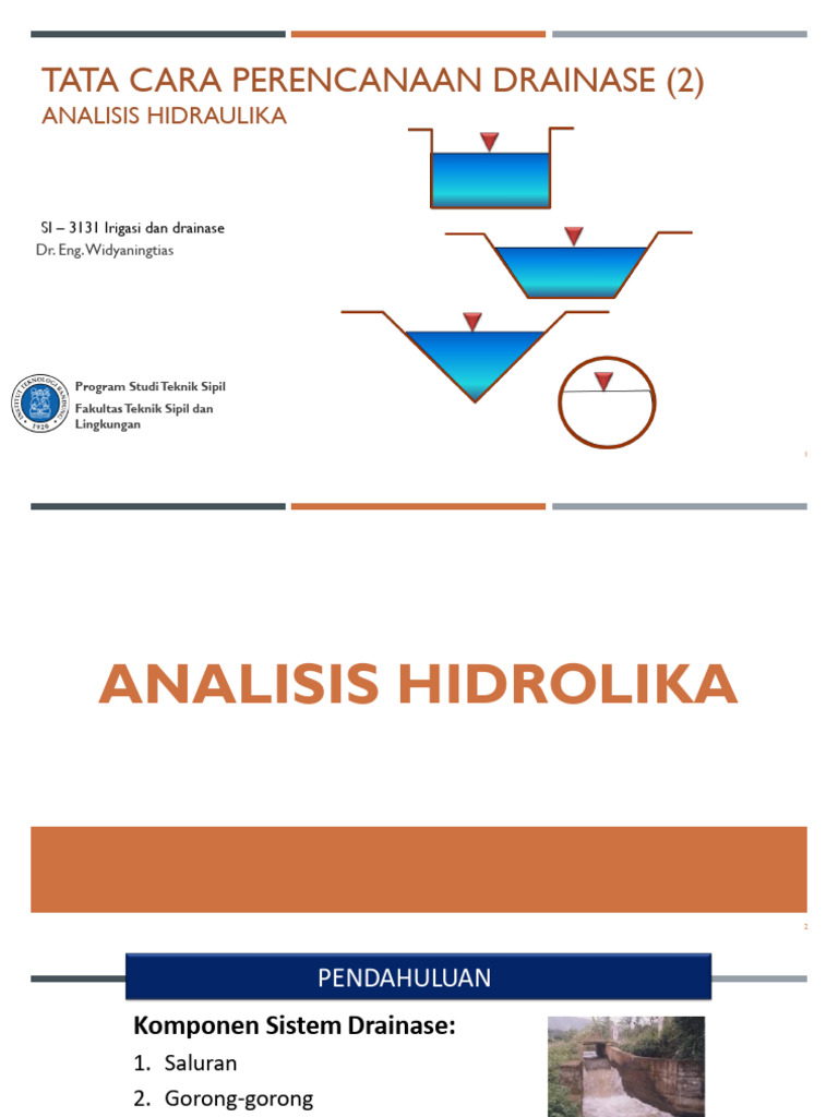 Analisis Hidraulika Drainase | PDF
