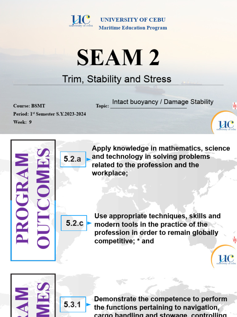 Intact Buoyancy Pdf Buoyancy Ships